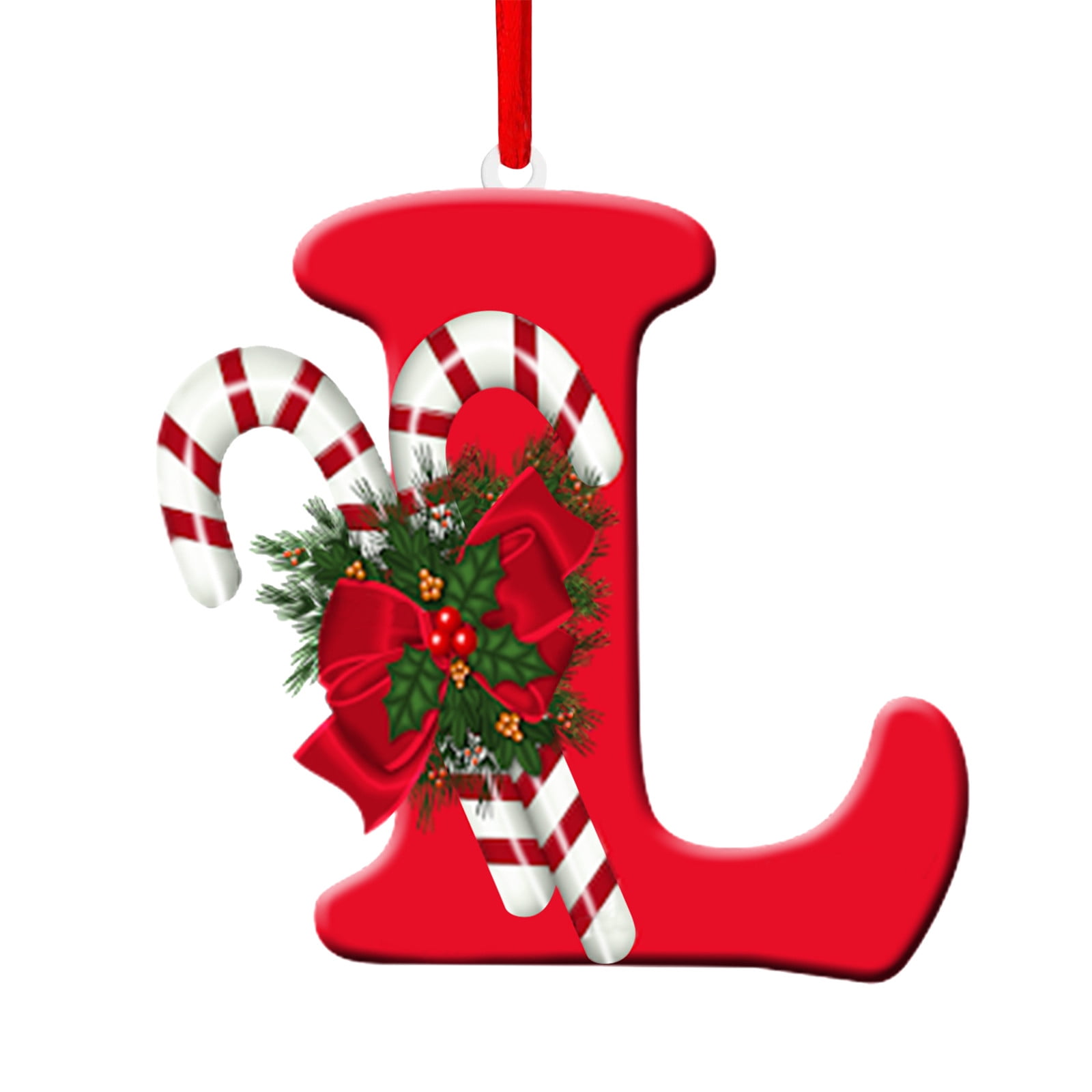 Acrylic 26-Letter Christmas Pendants with Color Options for ...