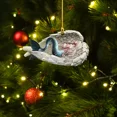 Acrylic 2D Flat Item Christmas Ornament Mermaid Sleeping Angel Car ...