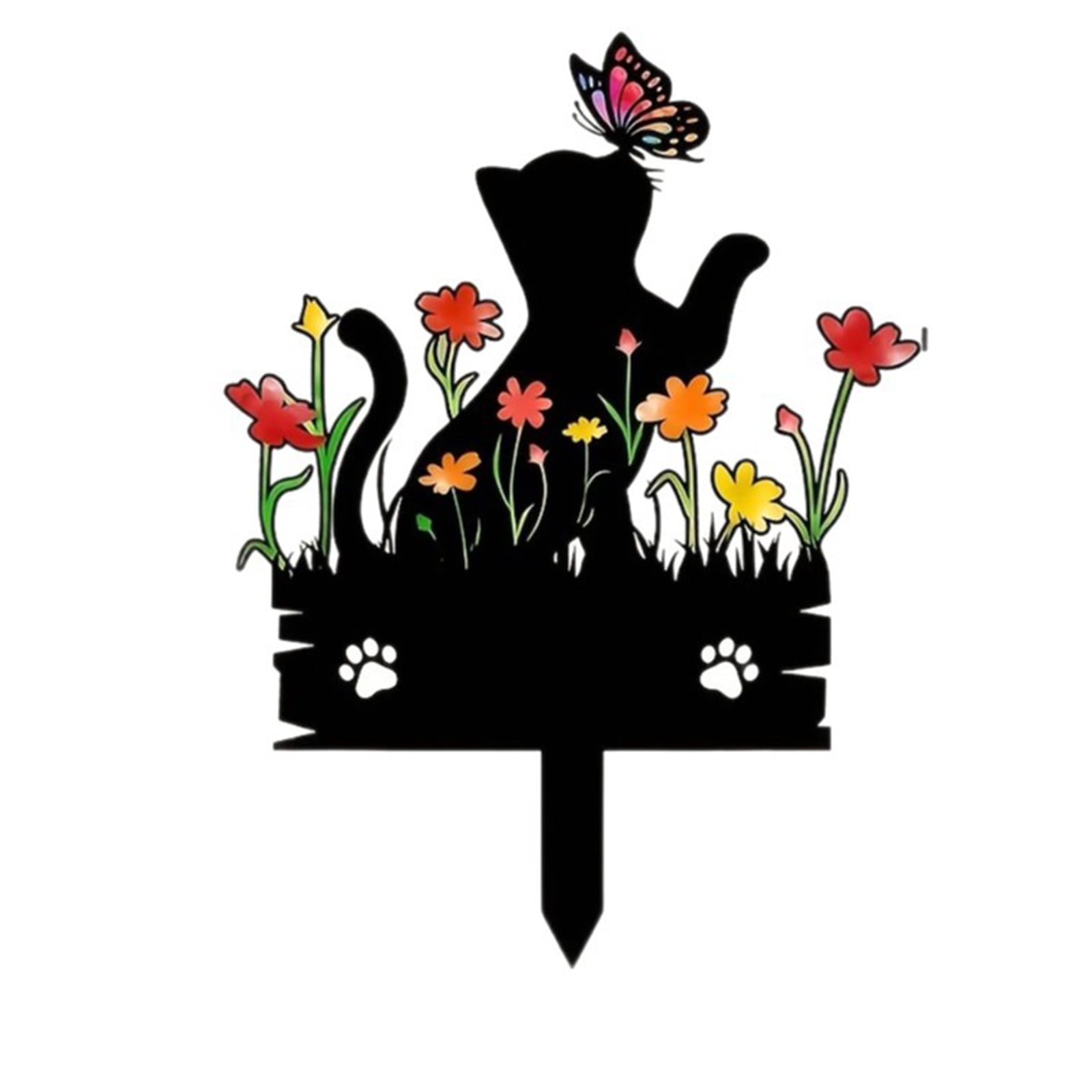 Acrylic 2D Memorial Stake,Cat Memorial Tombstone,Durable and Fade ...