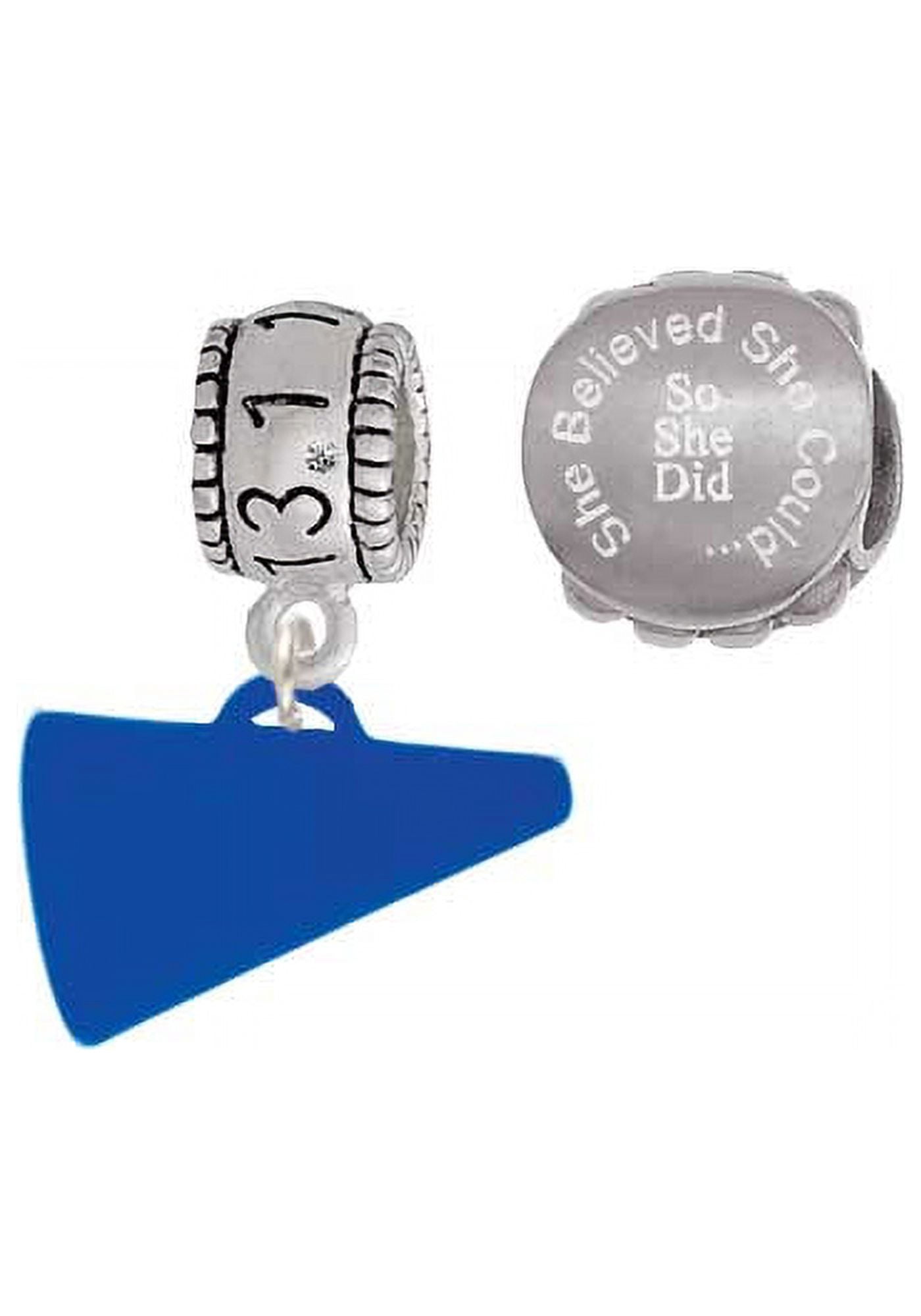 Acrylic 3/4" Royal Blue Megaphone 13.1 Half Marathon Run She Believed ...