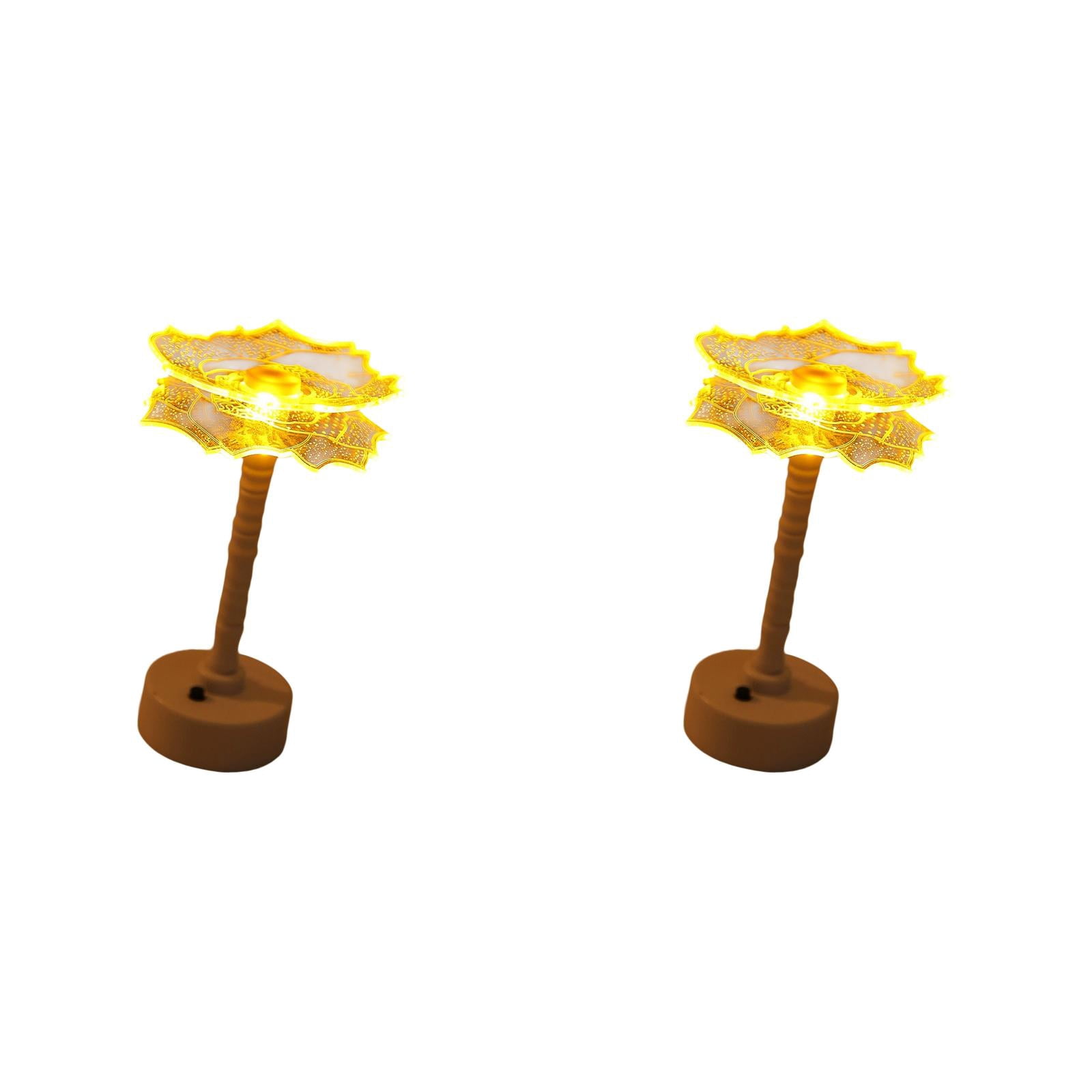 Acrylic 3D LED Night Light Set – 2PCS Shaped Warm Lamp for Bedroom ...
