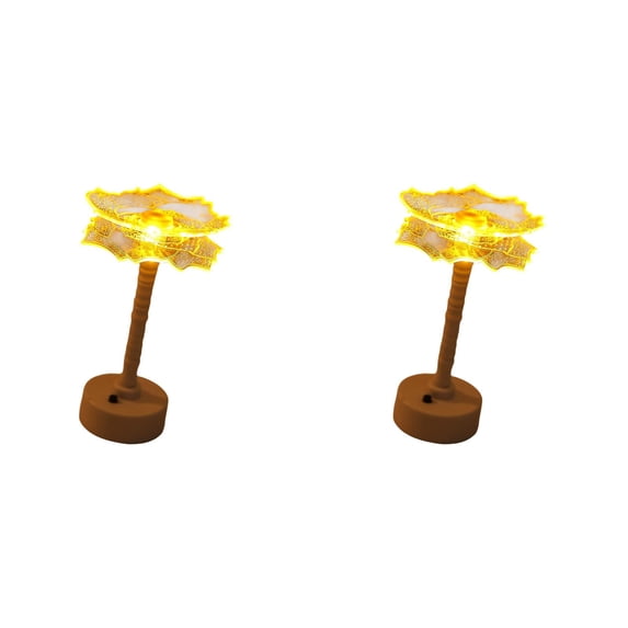 Acrylic 3D LED Night Light Set – 2PCS Shaped Warm Lamp for Bedroom ...