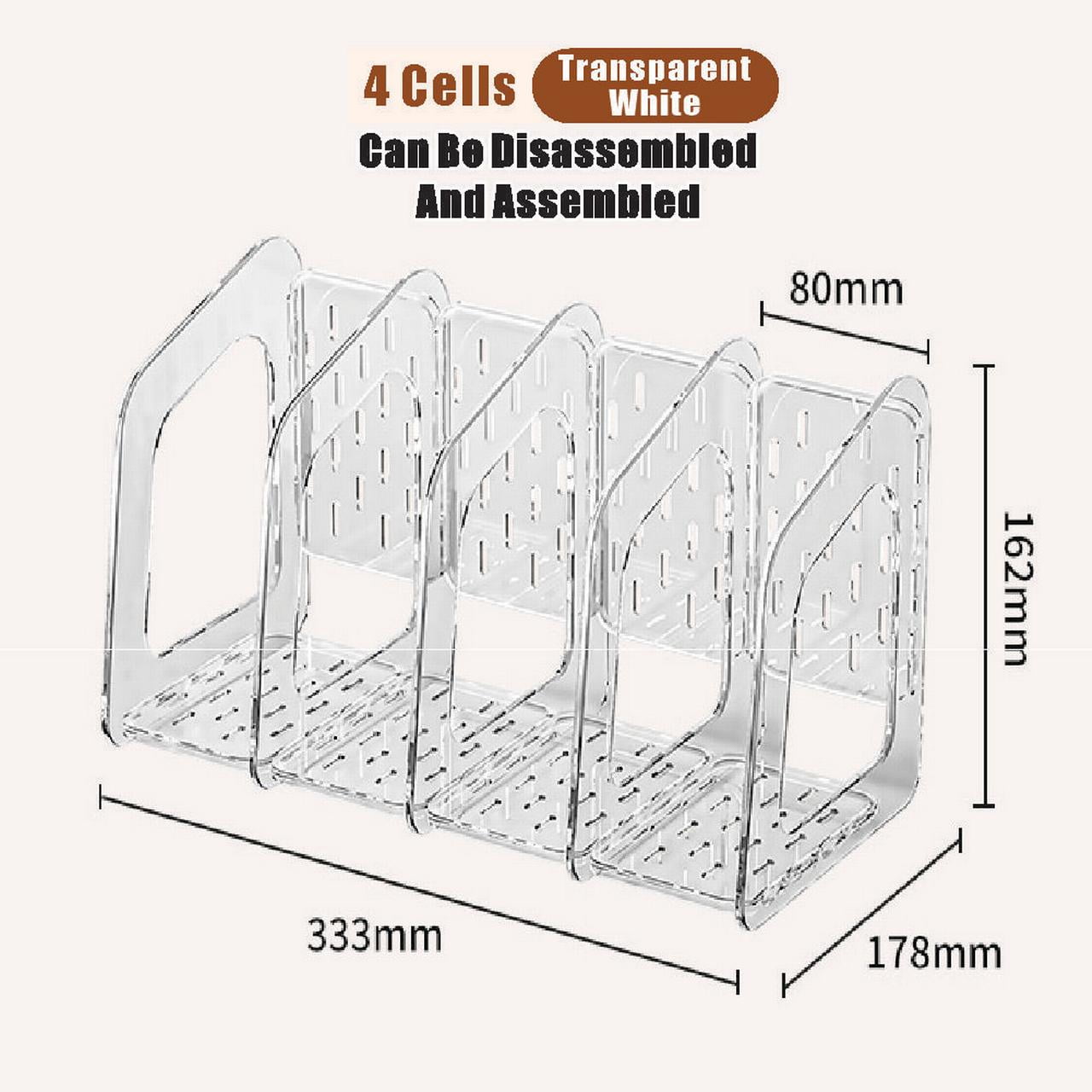 Acrylic A4 Storage Filing Box for Documents Plastic Paper File ...