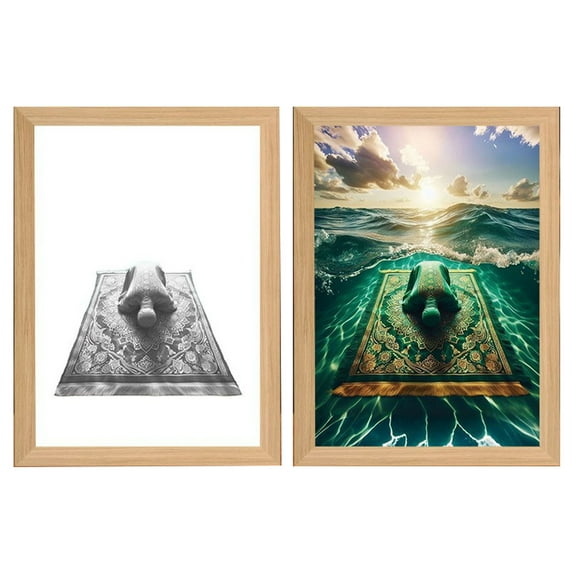 Acrylic And Solid Wood Night Light For Desktop New Picture Frame Night ...