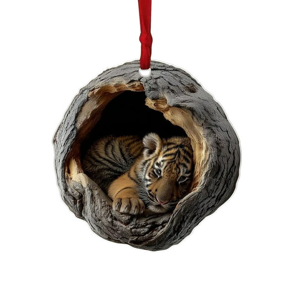 Acrylic Animal Pendant Cute 2D Wild Animal Home Decor Hanging Ornament ...