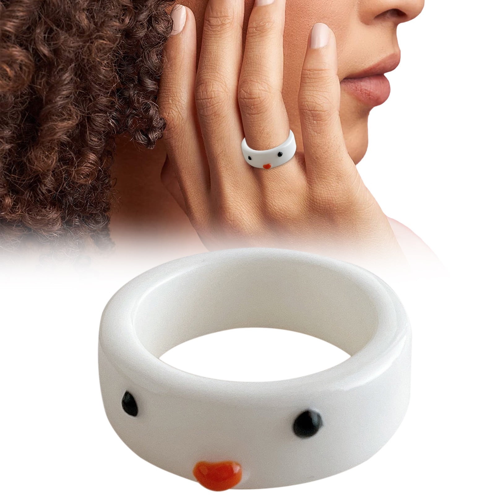 Acrylic Animal Stand Alone Ring for Female Teen Girl Boy Colorful ...