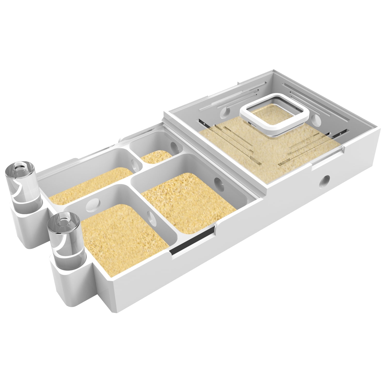 Acrylic Ant Farm 15-150mm Gypsum Test Tube Nest with Feeding Area Pet ...