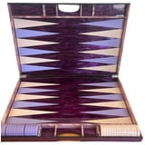 Acrylic Backgammon Set 18" Large Premium Board and Pieces (Dark Purple ...