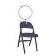 Acrylic Backrest Chair Charm Keychain Folding Chair Keyring Backpack ...
