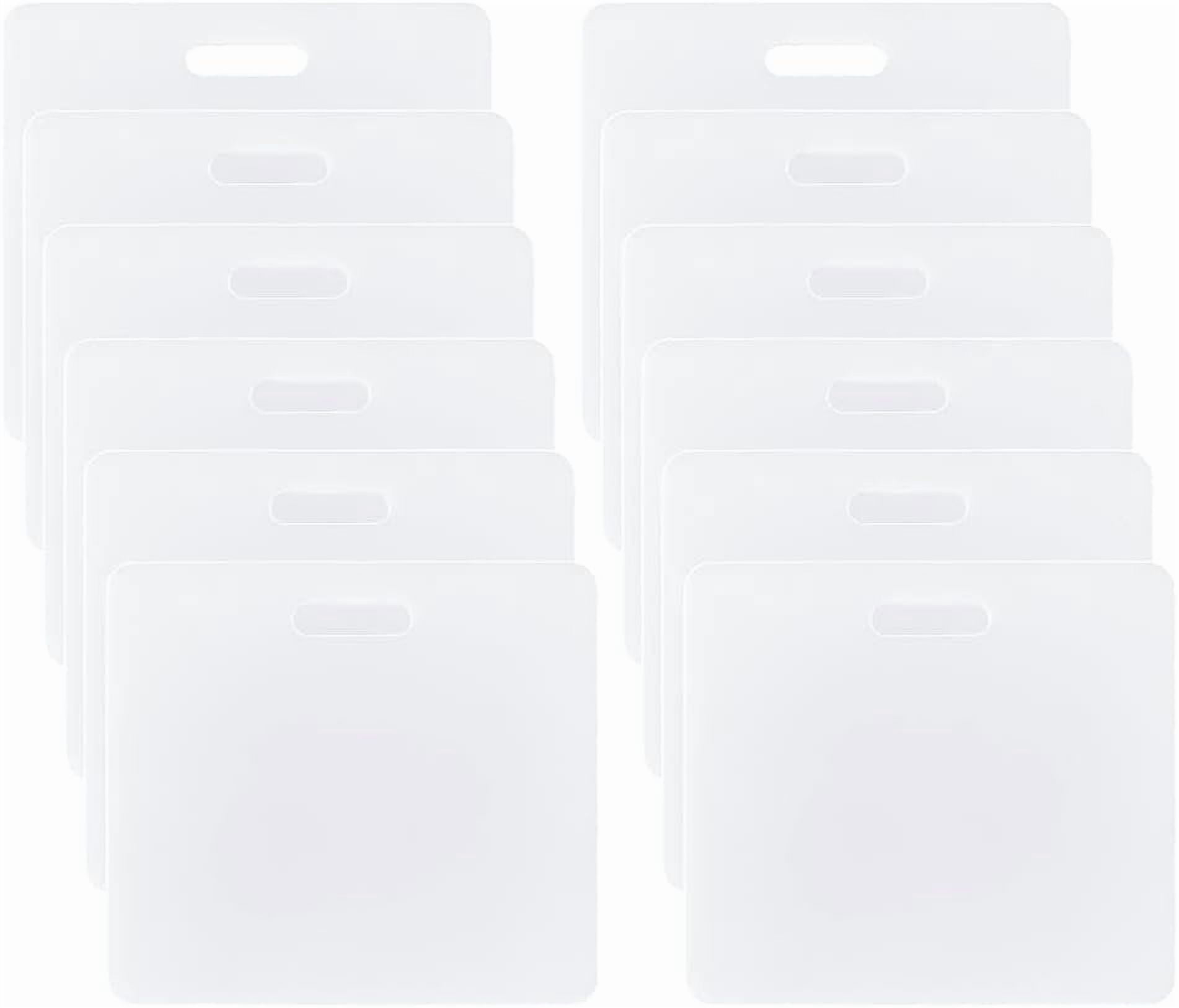 Acrylic Badge Square White 78x85x2mm Hole: 20x5mm for diy - Walmart.com