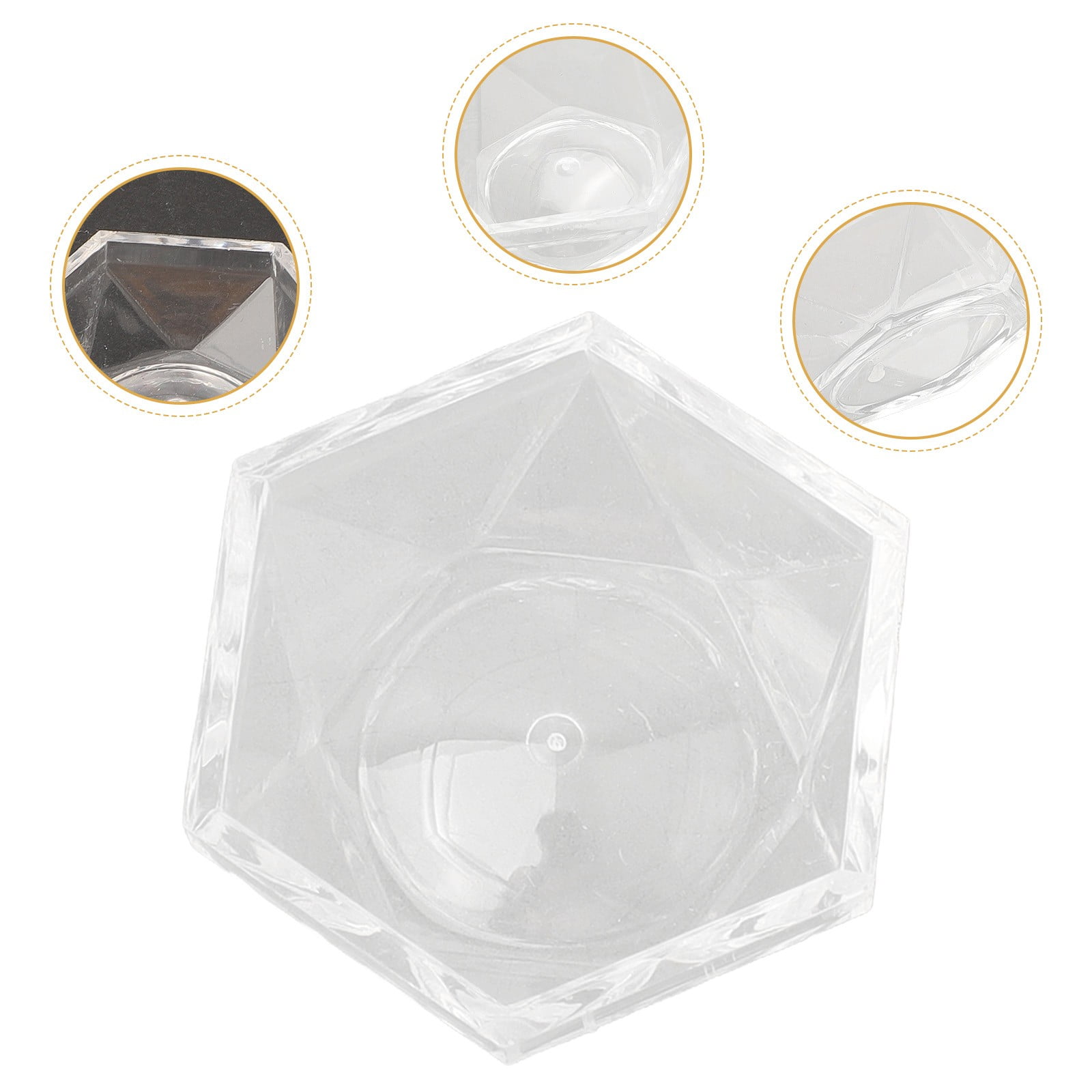 Acrylic Ball Display Stand Hexagon Spheres Holders Crystal Ball Base ...