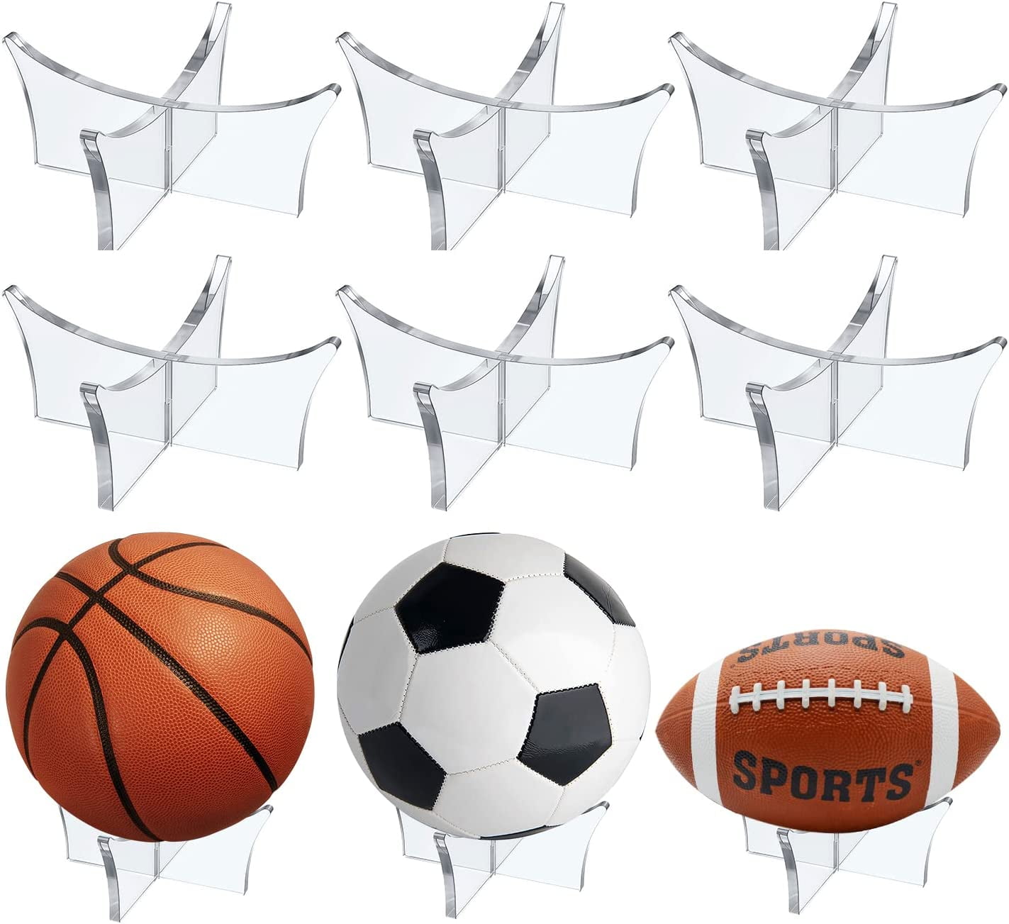 Acrylic Ball Stand Holder,Ball Display Stand for Football Basketball ...