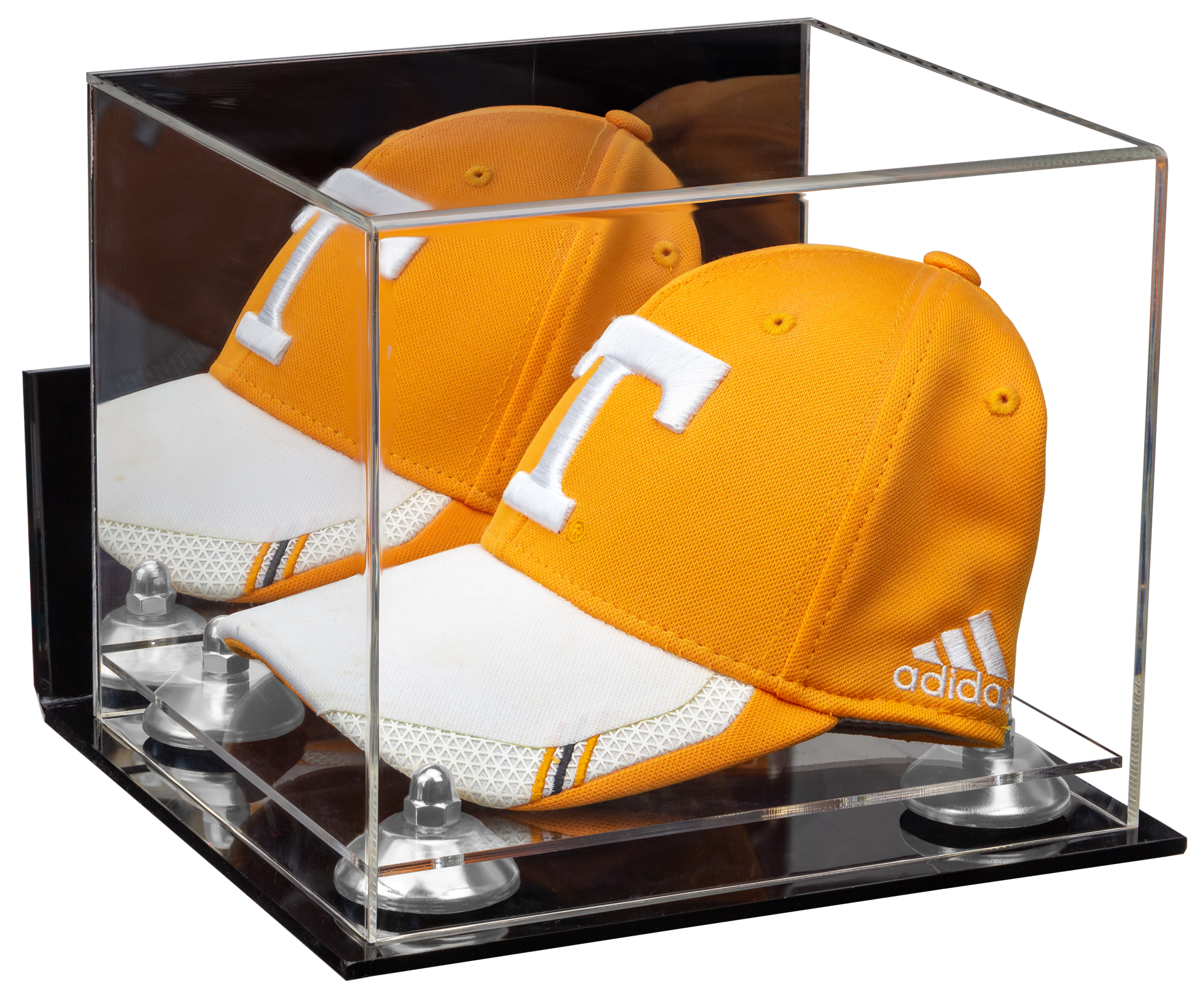 Acrylic Baseball Hat or Cap Display Case with Mirror, Wall Mount ...