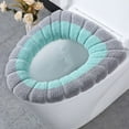 Acrylic Bathroom Toilet Seat Cover Soft Pad Warmer Washable Closestool ...