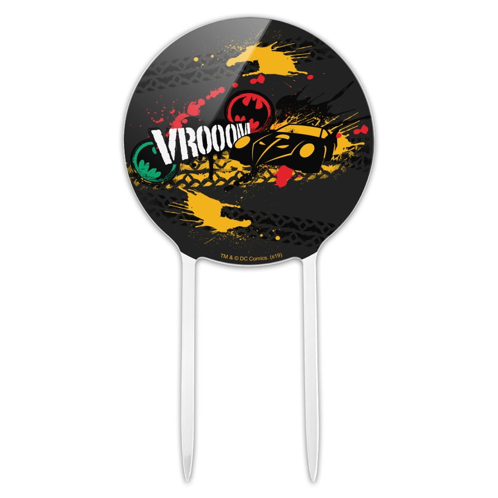 Acrylic Batman Batmobile VROOOM Cake Topper Party Decoration for ...