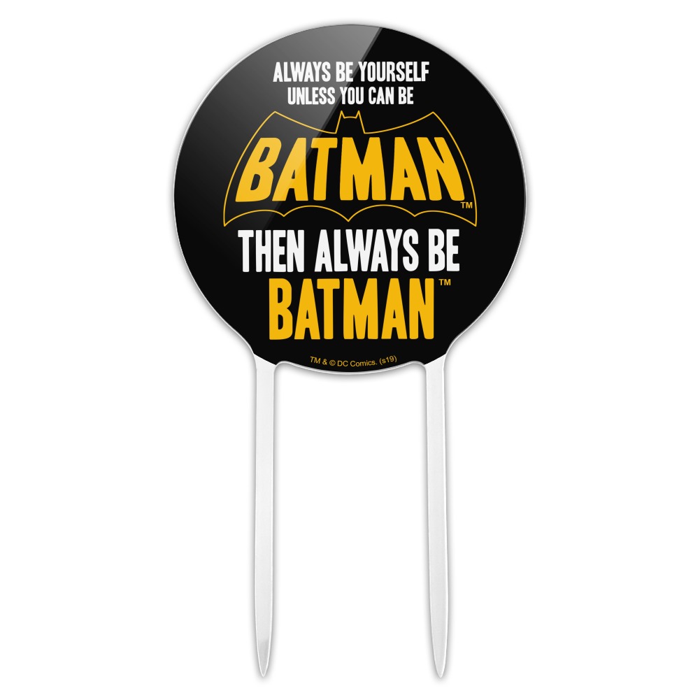 Acrylic Batman Be Batman Cake Topper Party Decoration for Wedding ...