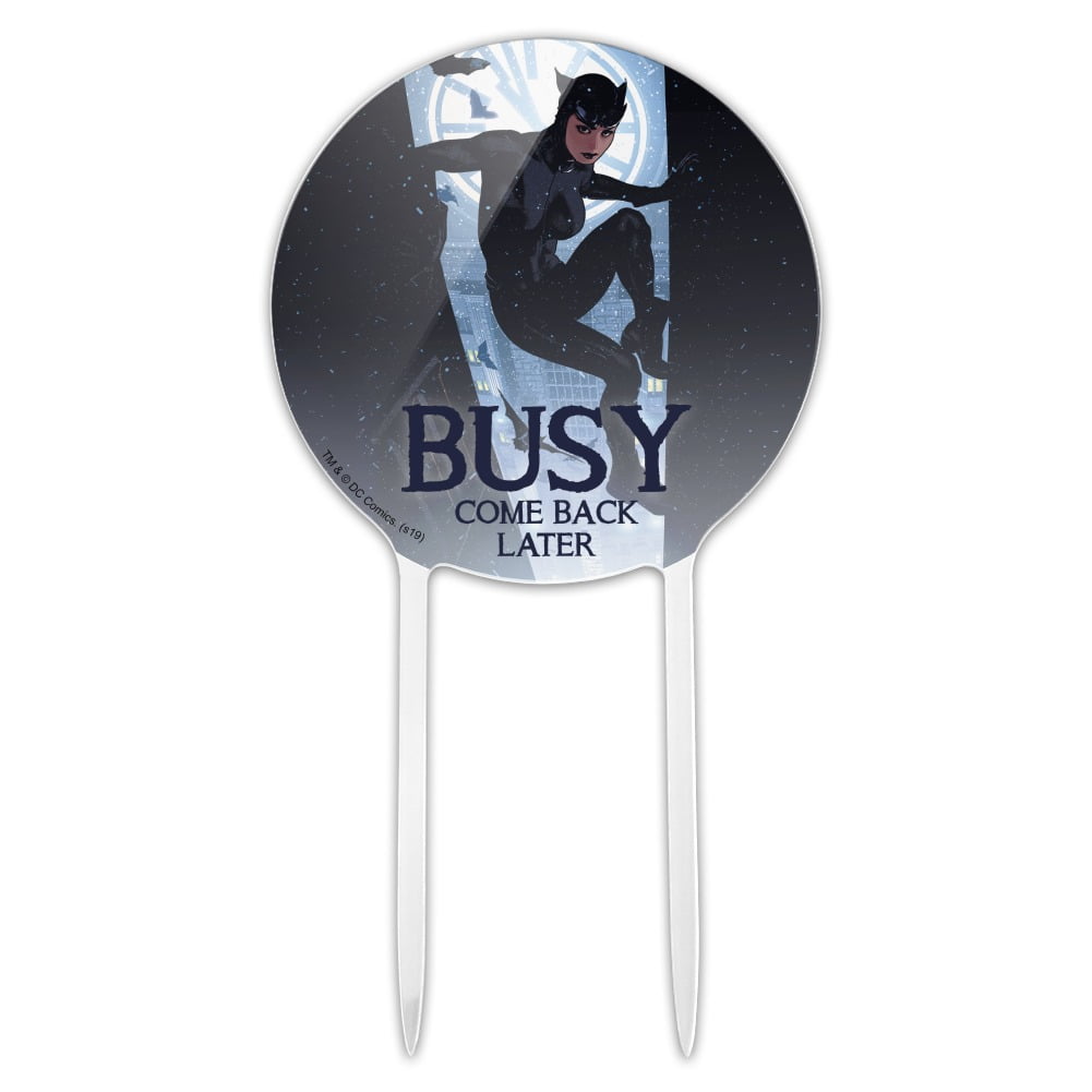 Acrylic Batman Busy Catwoman Cake Topper Party Decoration for Wedding ...