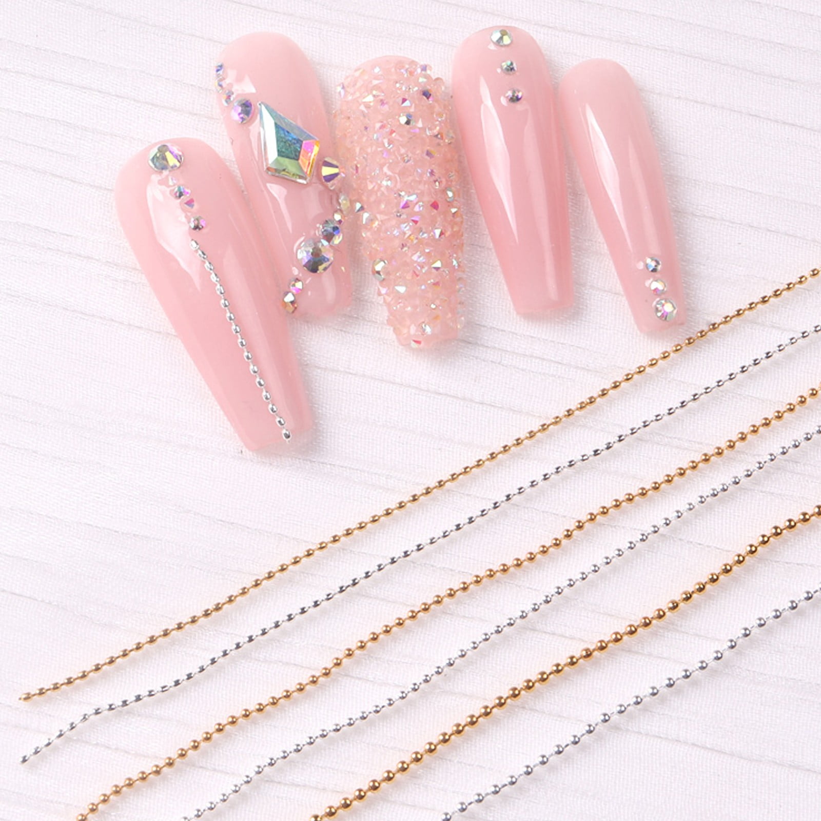 Acrylic Bead Practice Sheet for Nails Nail Glitters for Gel Nails Drill ...