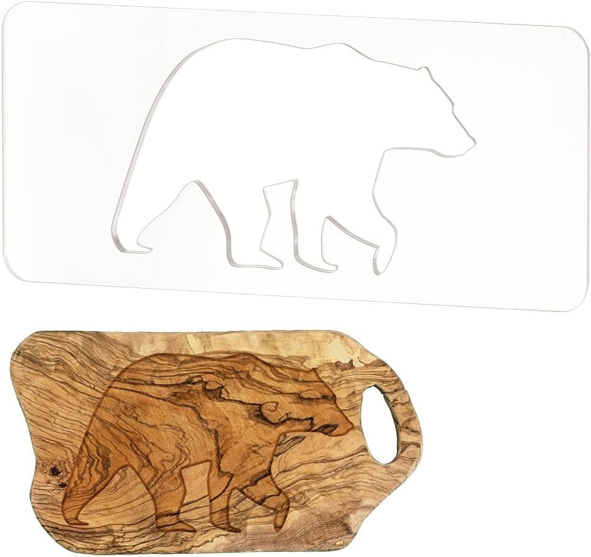 Acrylic Bear Router Template Clear Router Inlay Template for ...