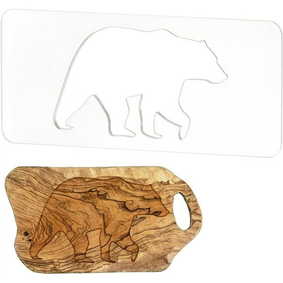 Acrylic Bear Router Template Clear Router Inlay Template for ...