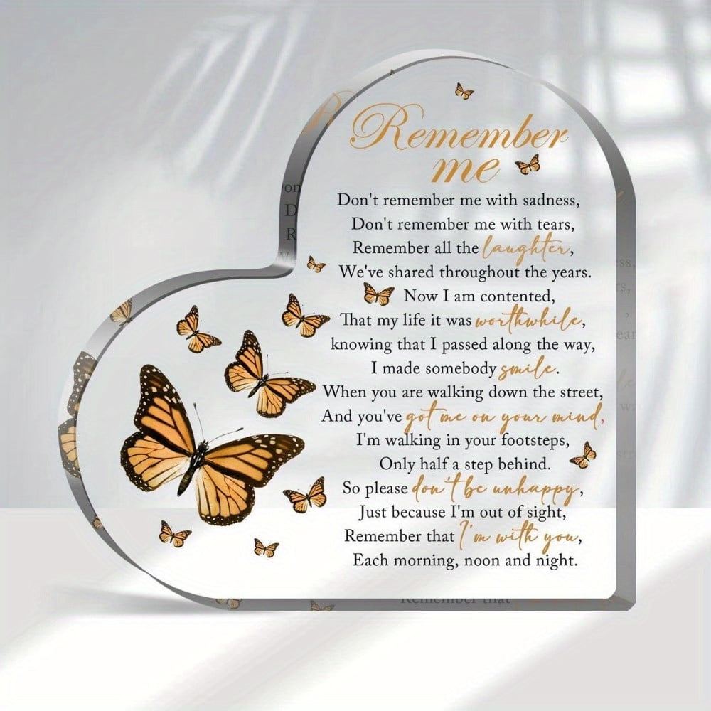 Acrylic Bereavement Gift Funeral Condolence Remembrance Decorations ...