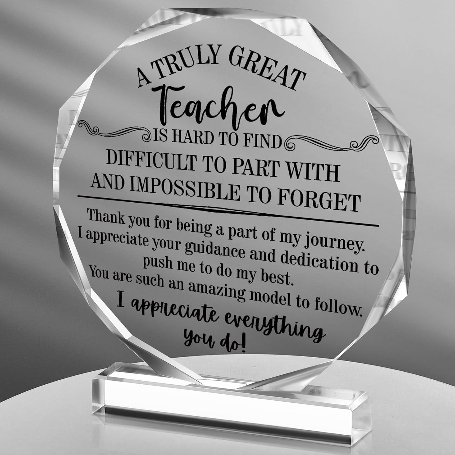 Acrylic Best Teacher Appreciation Gifts for Women Thank You Teacher ...