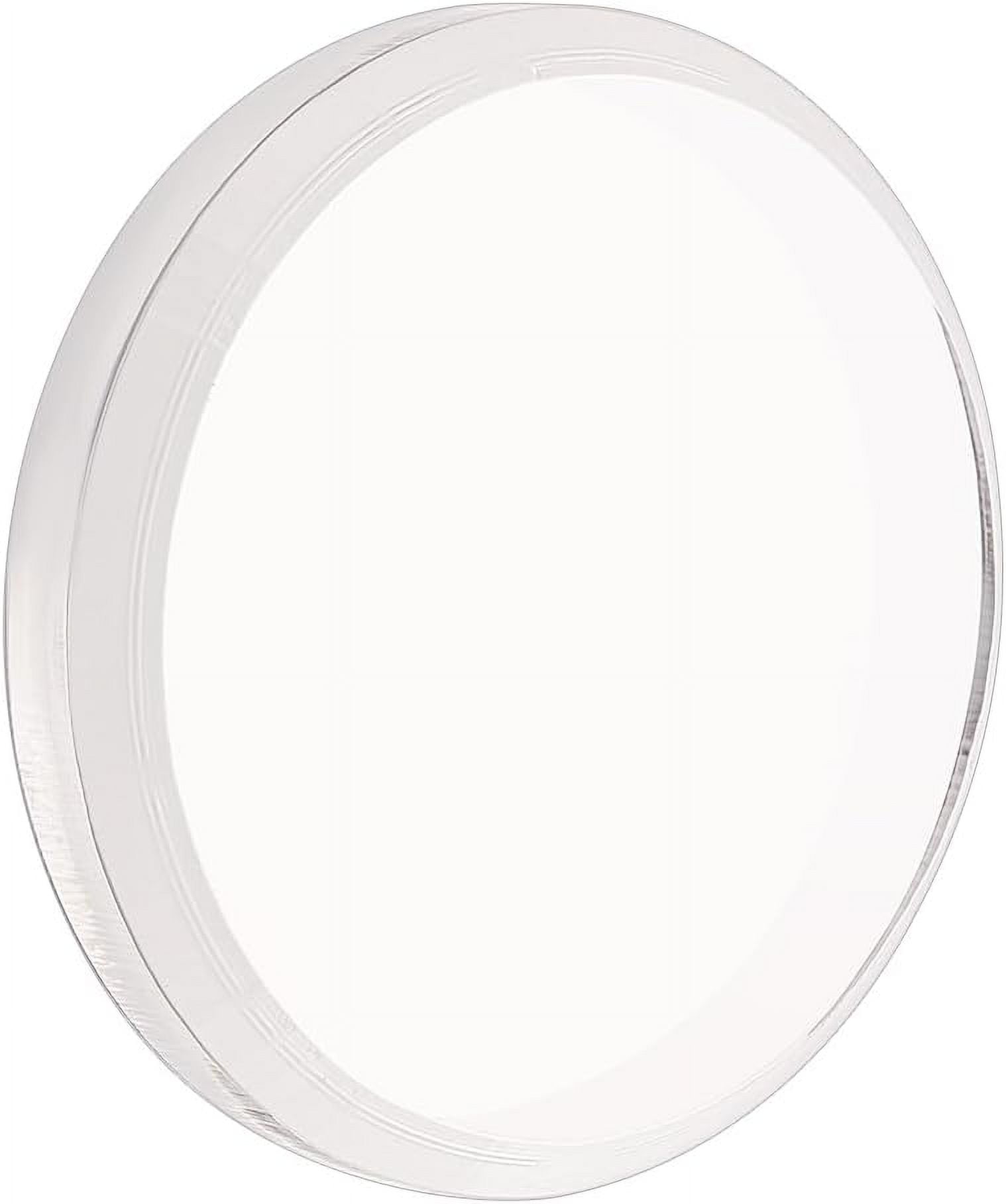 Acrylic Beveled Round Display Base 0.6"x 4"(HxW) Clear Acrylic Display ...