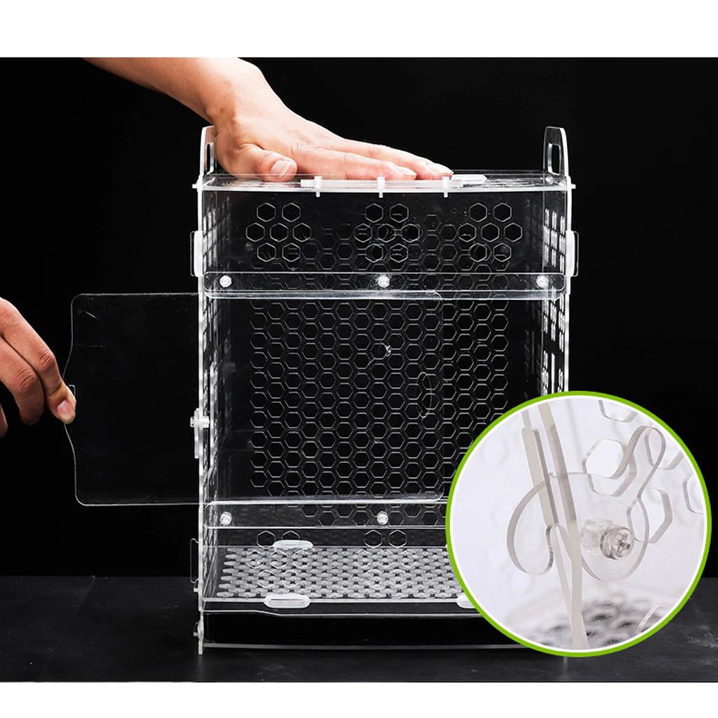 Acrylic Bird Breeding Nest Box Parrot Cage Fitting Nesting 36.5x20x36cm ...