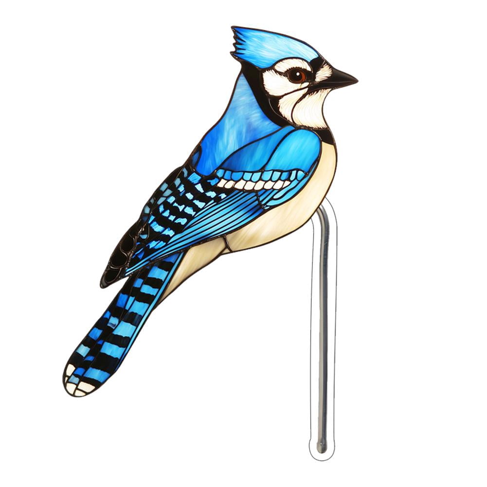 Acrylic Bird Butterfly Garden Stake Decorative Plant Pot Ornament ...