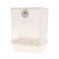 Acrylic Bird Feeder Large Capacity Clear Container Automatic Dispenser ...