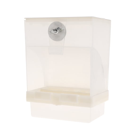 Acrylic Bird Feeder Large Capacity Clear Container Automatic Dispenser ...