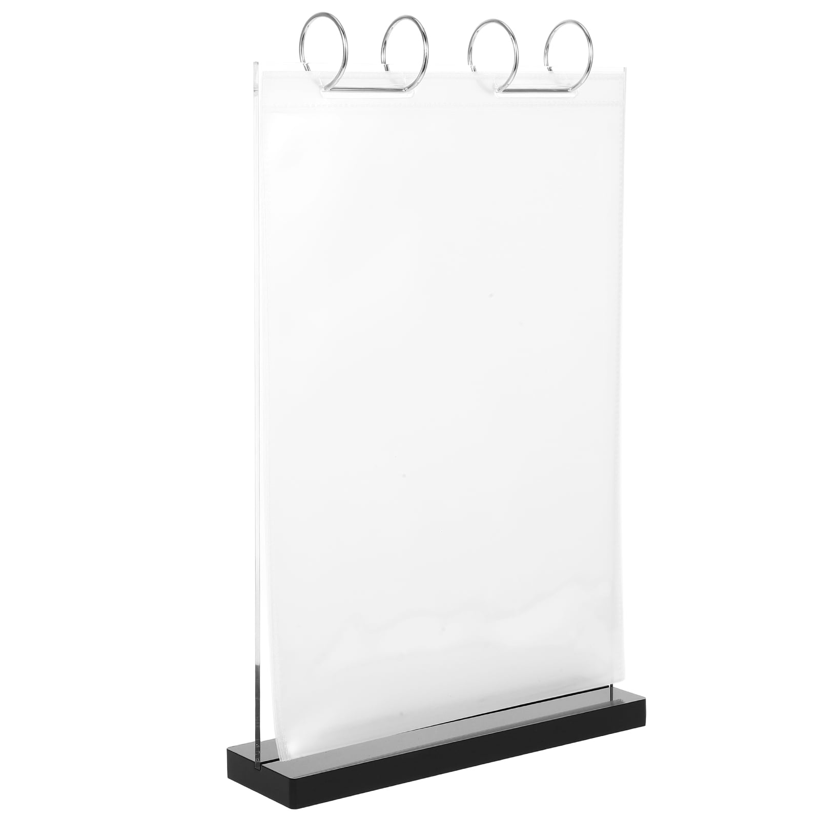 Acrylic Blank Sign Tabletop Menu Stand Poster Display Stand Clear Sign ...