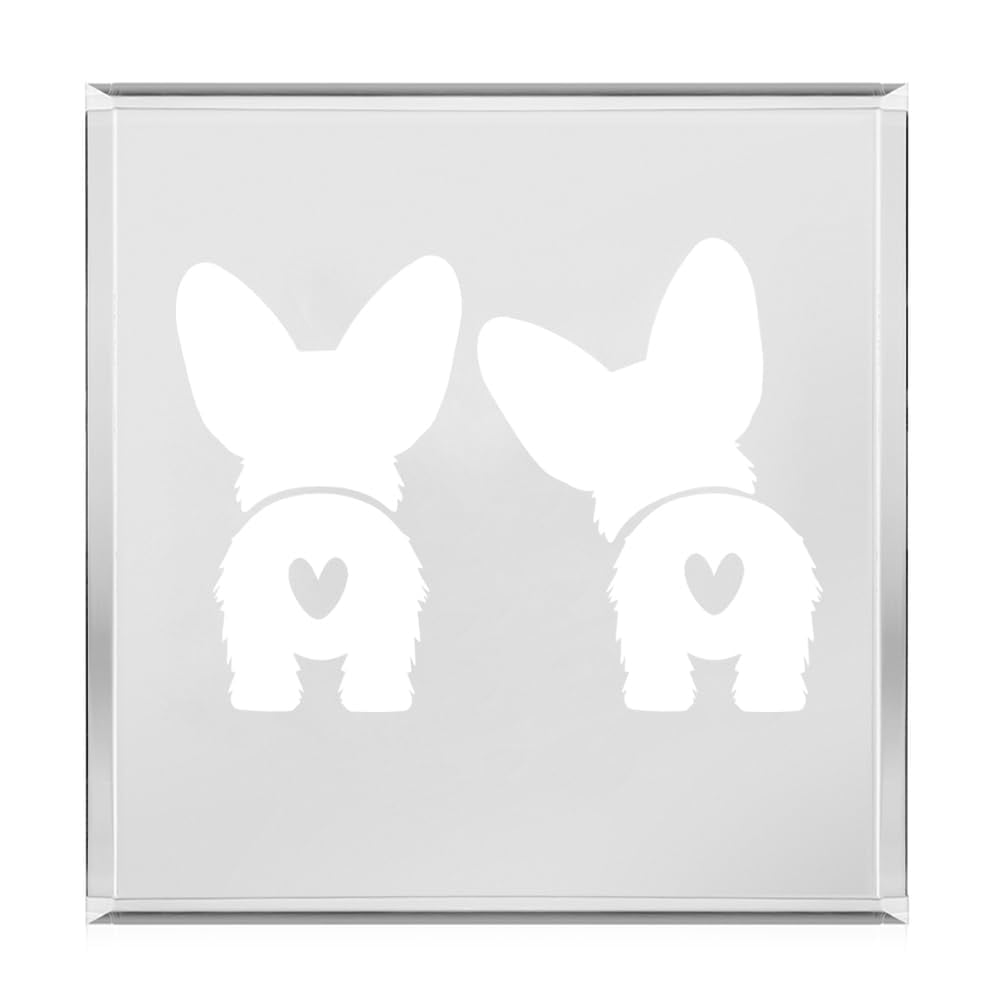 Acrylic Block Sign Art Home Desk Decor Gift Corgis 2 Corgis Multiple ...