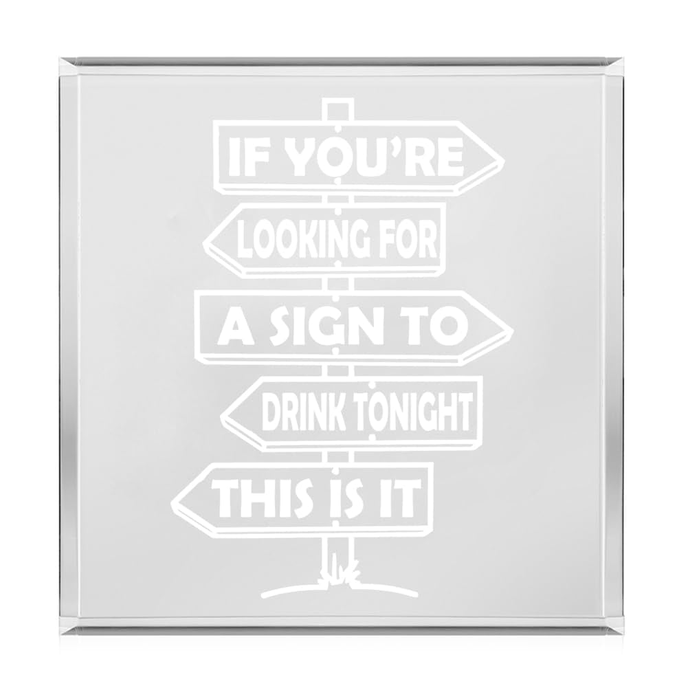 Acrylic Block Sign Art Home Desk Decor Gift If You're Looking For A ...
