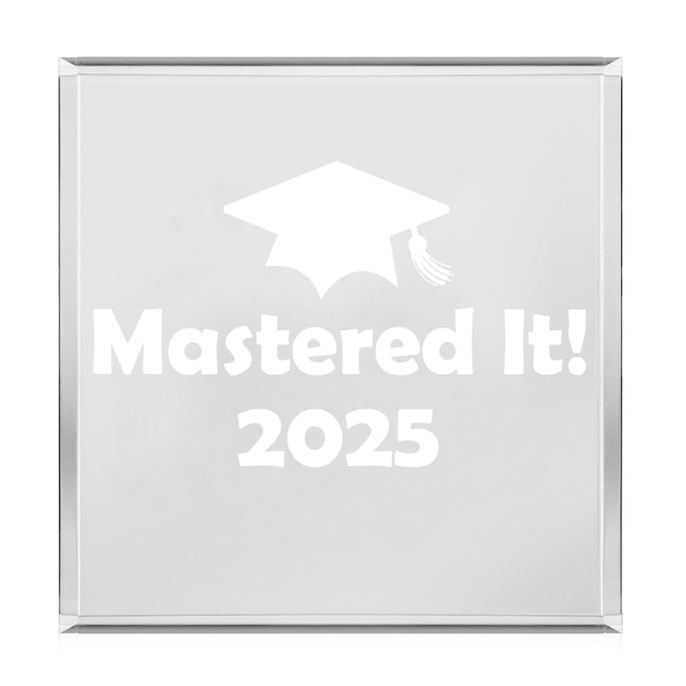 Acrylic Block Sign Art Home Desk Decor Gift Mastered It 2025 Graduation ...