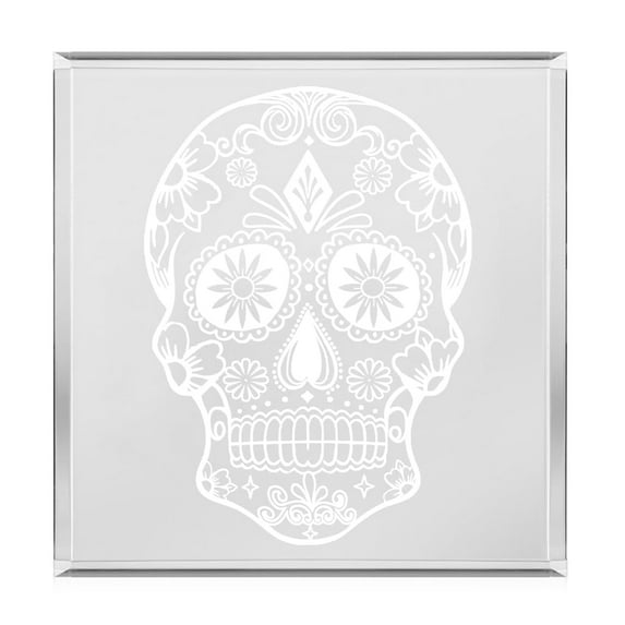 Acrylic Block Sign Art Home Desk Decor Gift Sugar Candy Skull - Walmart.com