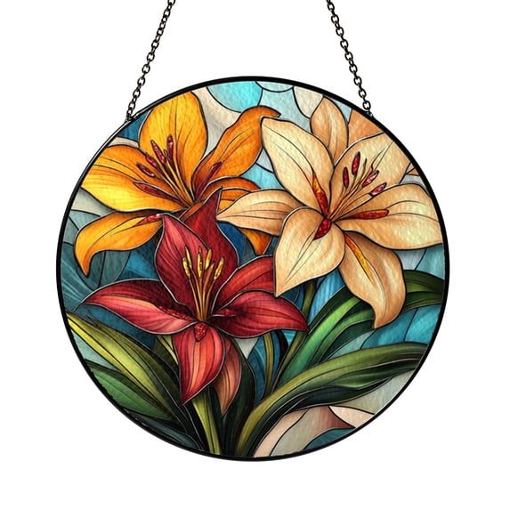 Acrylic Bloom Sun Catcher Window Decoration Botanical Style - Walmart.com