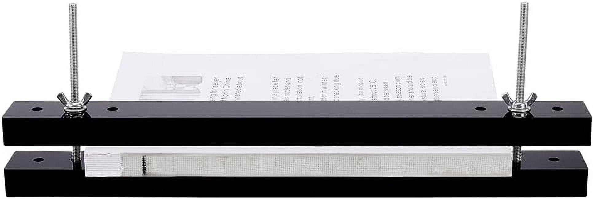 Acrylic Book Binding Press Machine Findings 15x1.5Inch Black Flat Paper ...