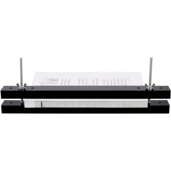 Acrylic Book Binding Press Machine Findings 15x1.5Inch Black Flat Paper ...