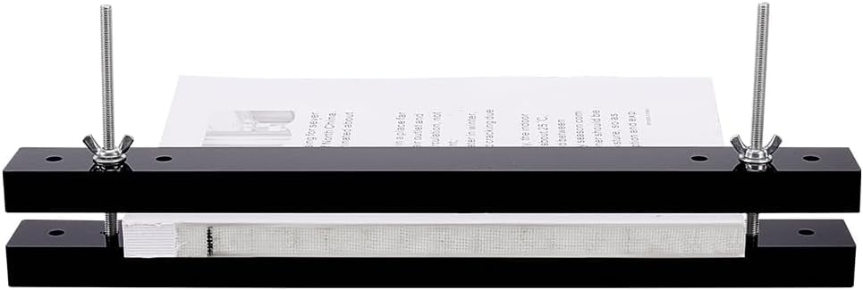 Acrylic Book Binding Press Machine Findings 15x1.5Inch Black Flat Paper ...