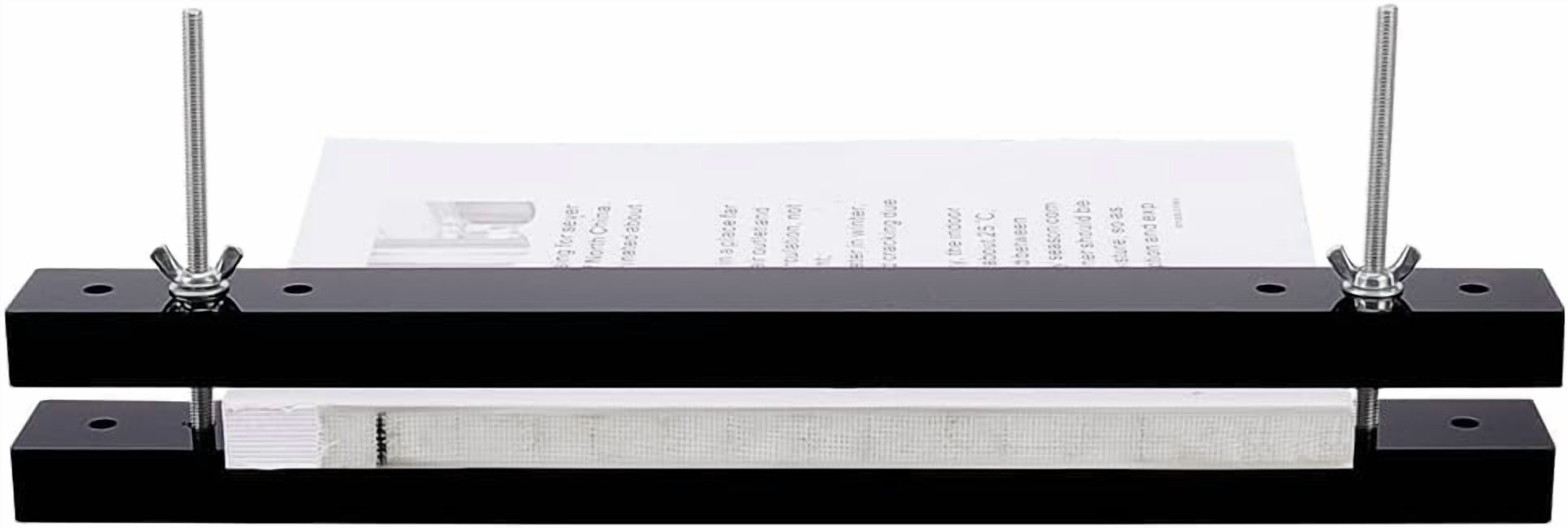 Acrylic Book Binding Press Machine Findings 15x1.5Inch Black Flat Paper ...