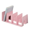 Acrylic Book End Book Shelf Bookend Magazine Stand 4 Compartment Space ...