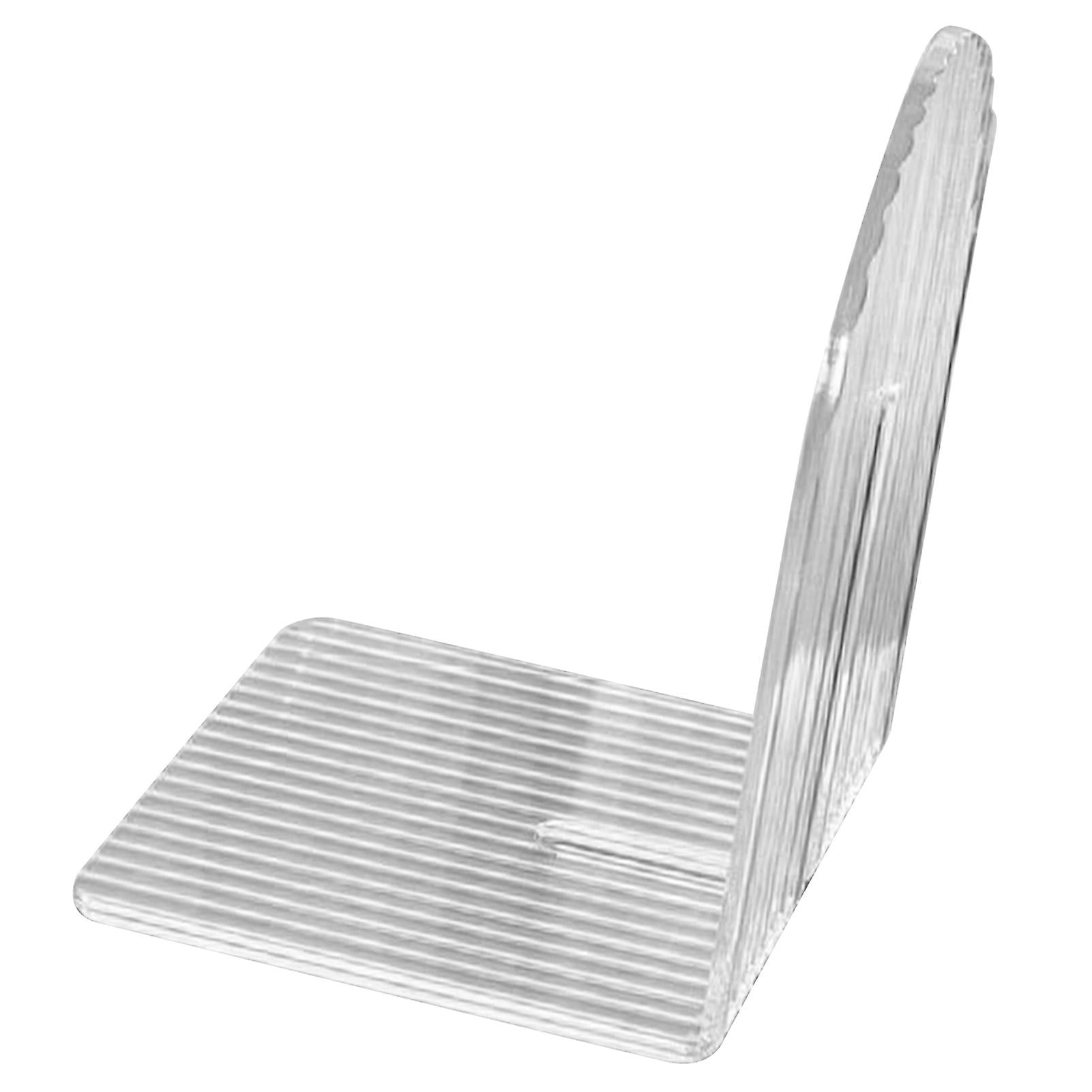 Acrylic Book End Thickened L Shape Bookend Stopper Desktop Book ...