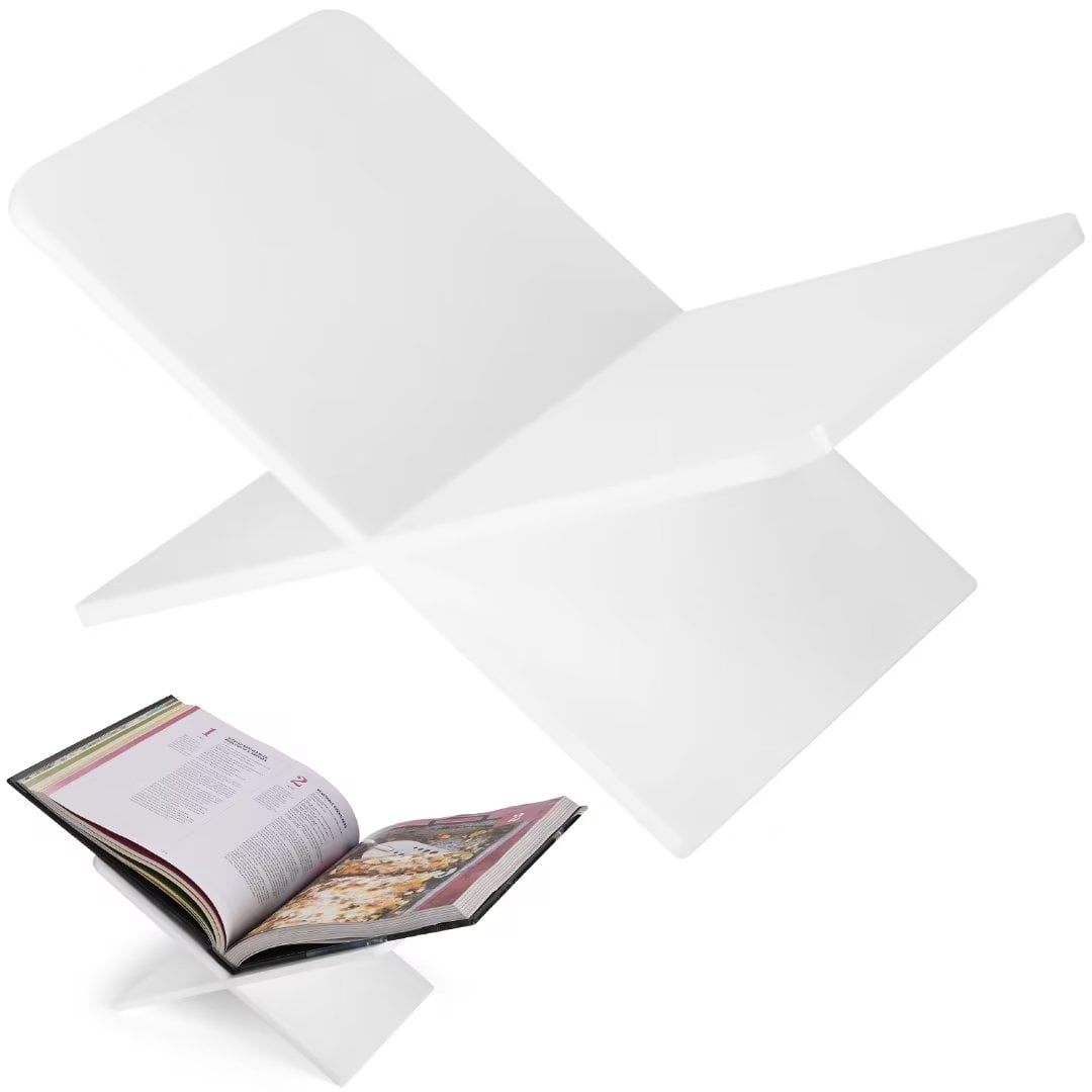 Acrylic Book Stand 11 x 7 x 6 in Large Open Book Display Stand for ...