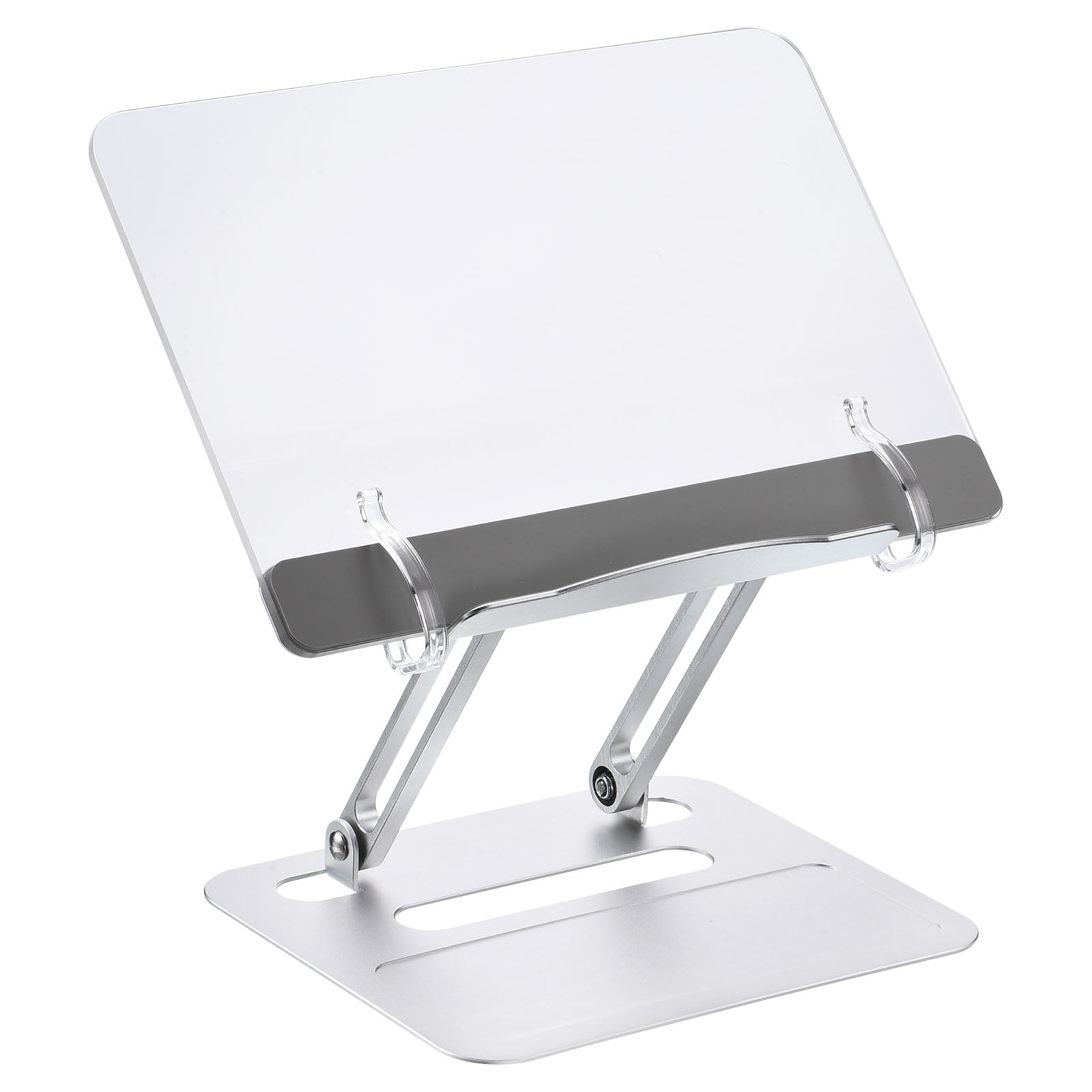Acrylic Book Stand, Adjustable Height Book Holder with Plastic Page ...