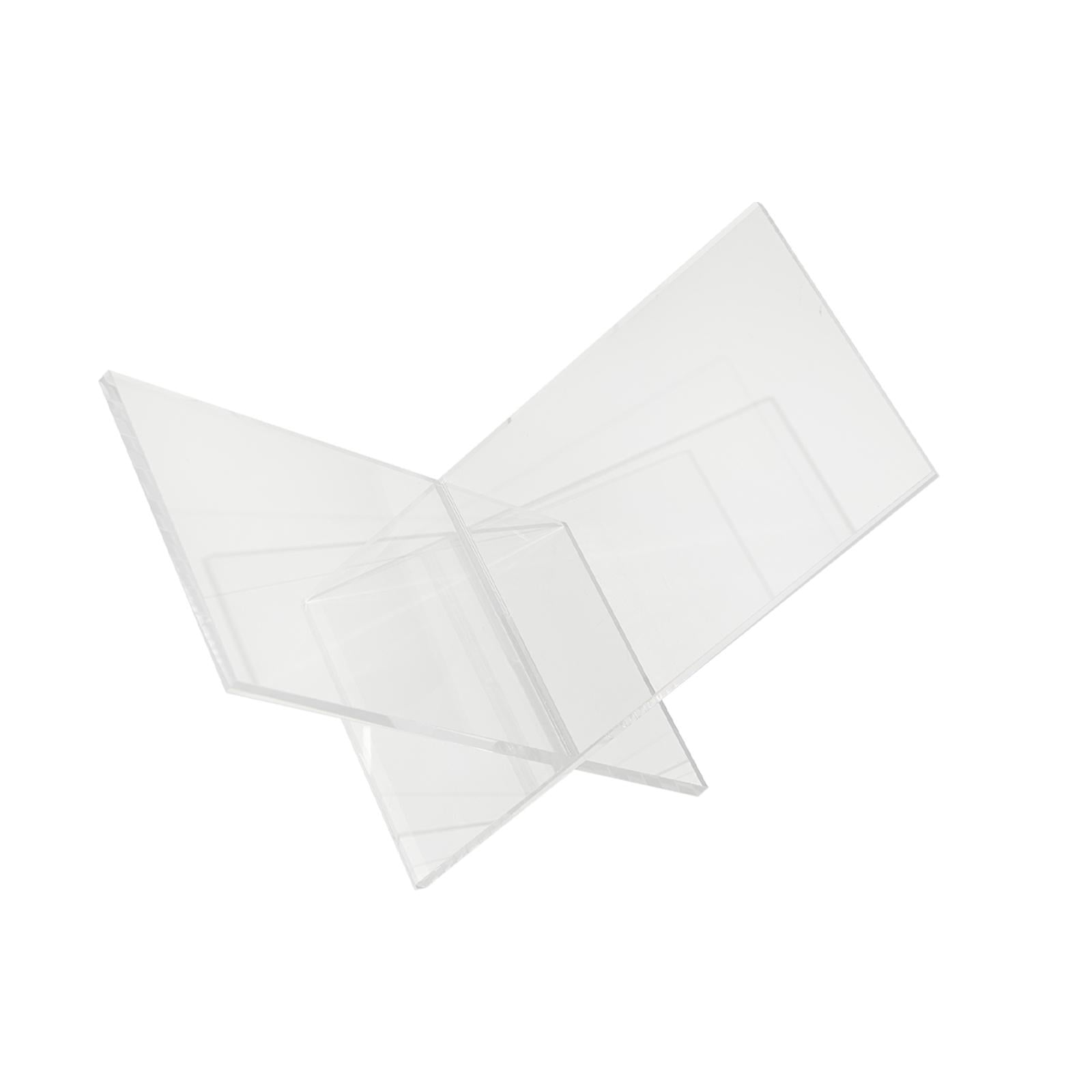Acrylic Book Stand Artwork Display Rack Portable Bookmark Small Compact ...