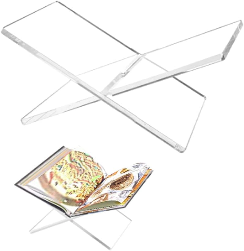 Acrylic Book Stand - Clear, Stable & Widely Compatible for Books ...