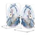 Acrylic Bookends 2 Pairs Decorative Book Stoppers for Home Office Desk ...