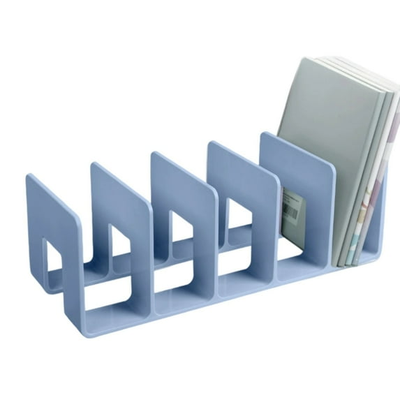 Acrylic Bookends Reading Shelf Book End File Sorter Book Storage Stand ...