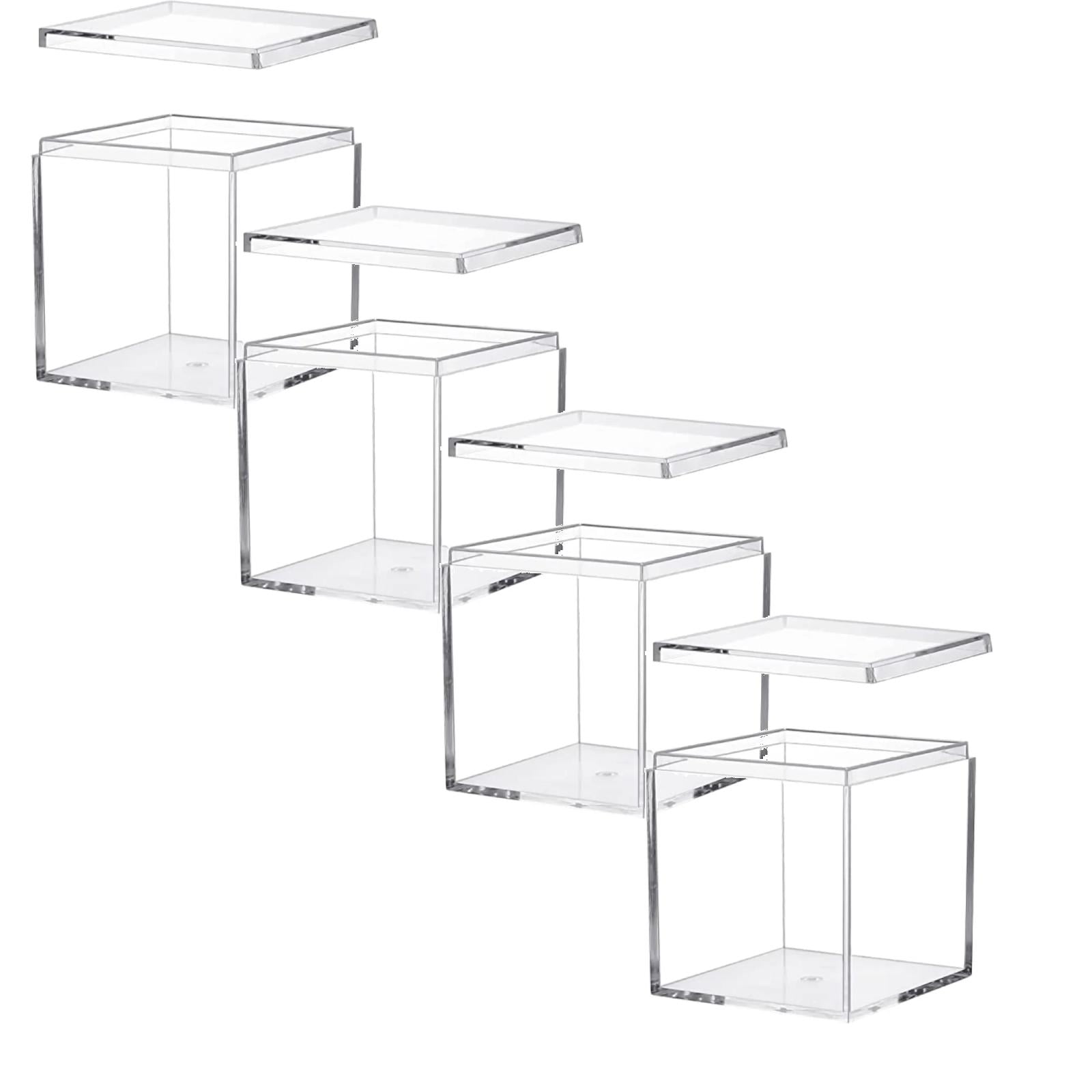 Acrylic Box with Lid Acrylic Square Containers Square Cube with Lid ...